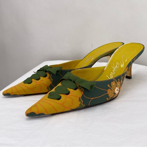 Magnolia | Shoes | Magnolia Yellow Green Heels | Poshmark